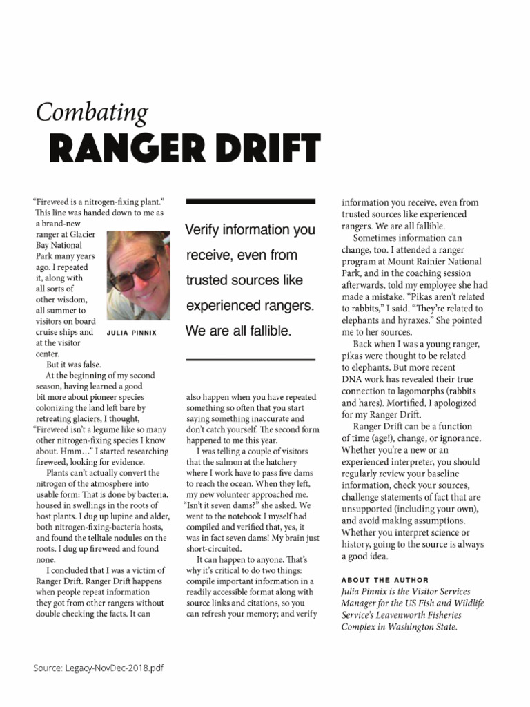 Combating Ranger Drift Pdf