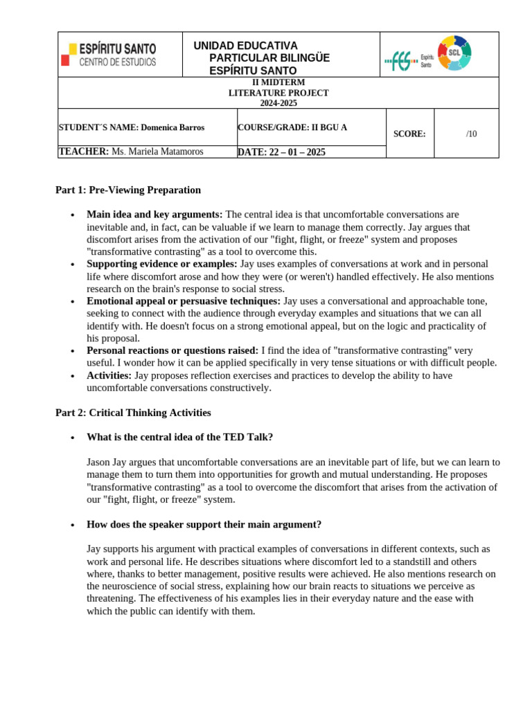 Ii Midterm Literature Project 2024-2025 | PDF | Cognitive Science | Behavioural Sciences