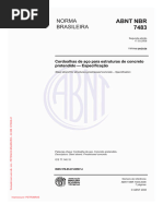 Especificação da ABNT NBR 7483:2021 | PDF | Polímeros | Aço