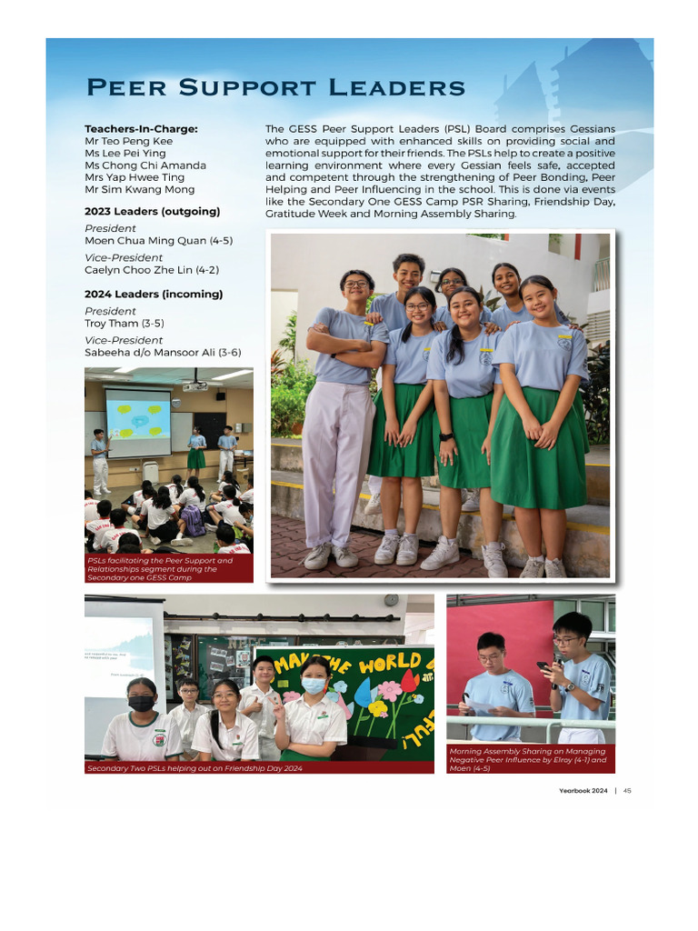 Gan Eng Seng School Yearbook 2024 | PDF