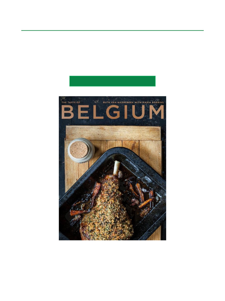 Taste of Belgium Cookbook Download | PDF