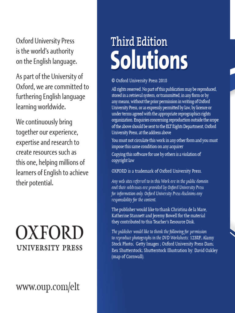 Solutions 3e Advanced TRD Booklet | PDF | Linguistics | Grammar