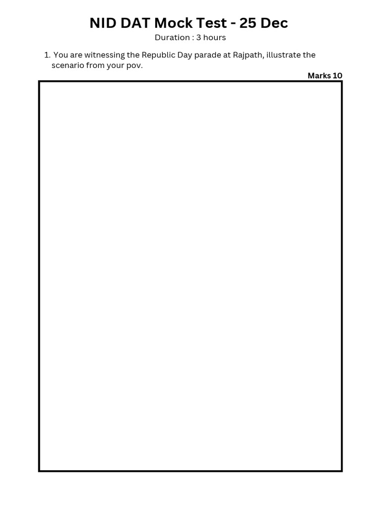 Nid Dat Mock Test | PDF