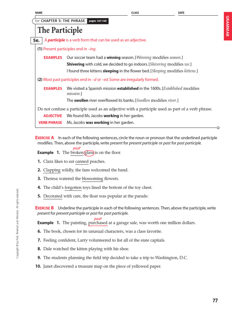 Grammar Usage and Mechanics Second - 85 | PDF | Verb | Adjective