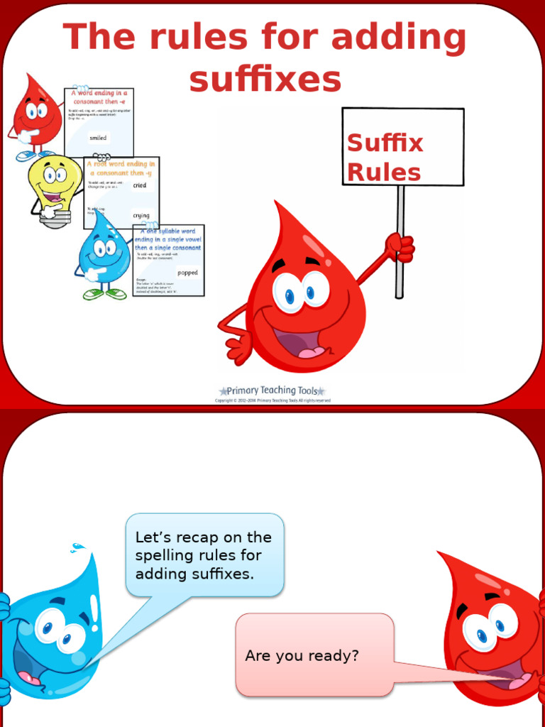Suffix Rules for Spelling Changes | PDF
