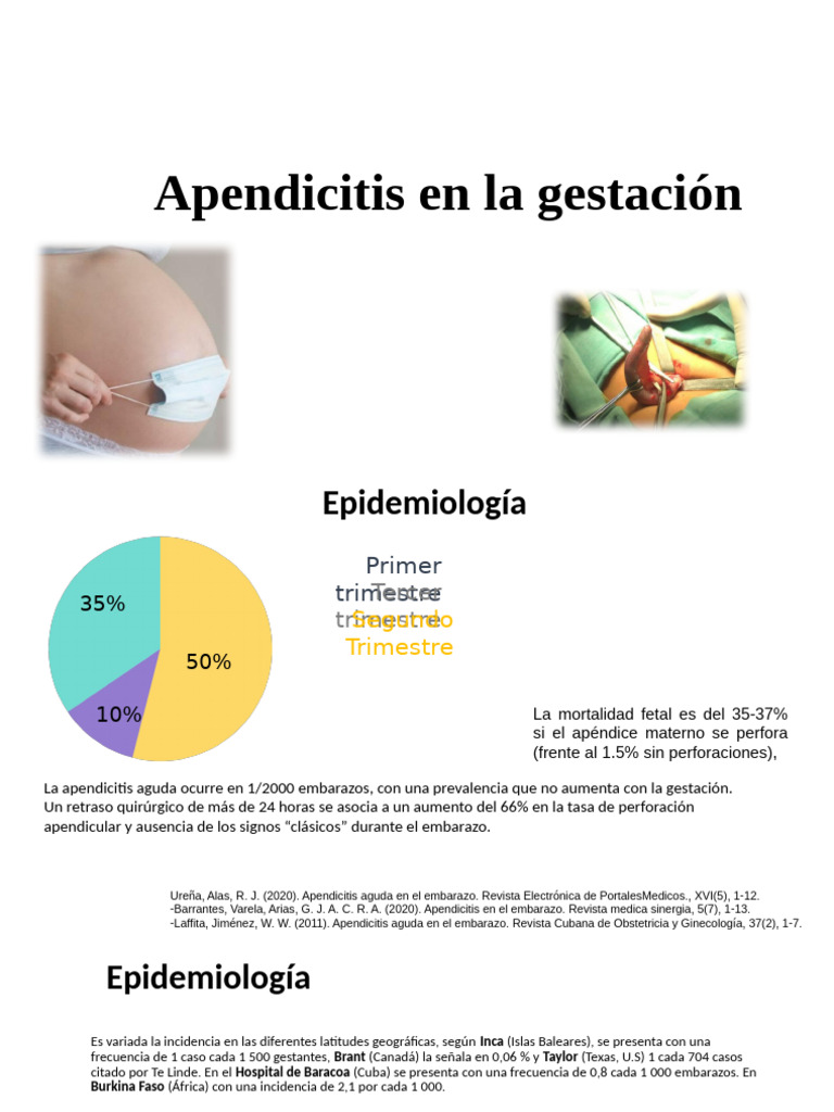 Apendicitis Aguda en Embarazo: Epidemiología y Manejo | PDF | Medicina ...