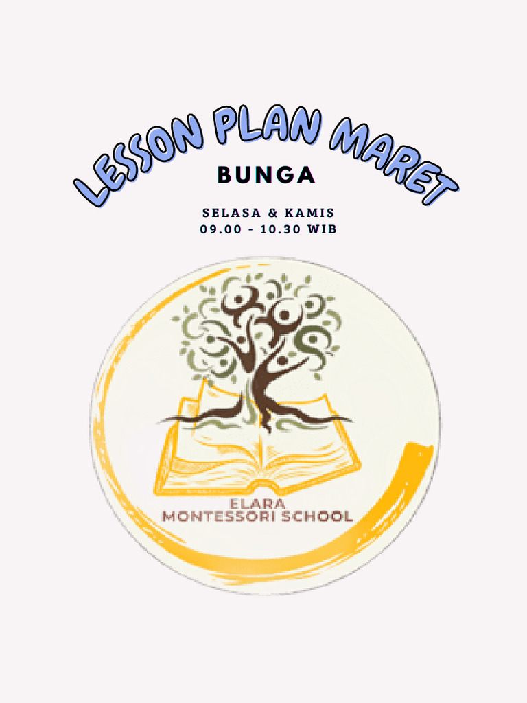 Rencana Pelajaran Bunga Maret 2025 | PDF