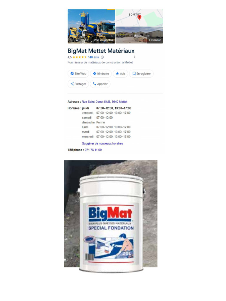 Bigmat Special Fondation | PDF