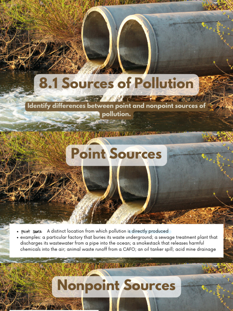 8.1 Sources of Pollution 2 | PDF