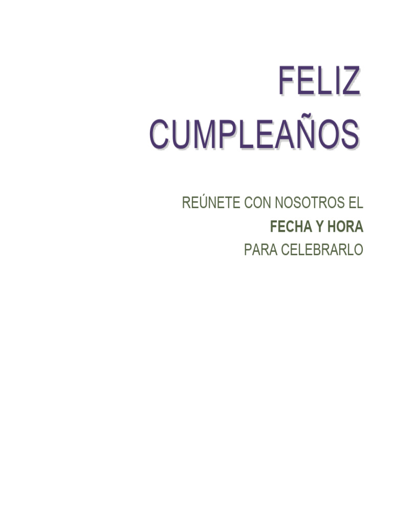 Documento 2 Feliz Cumple | PDF
