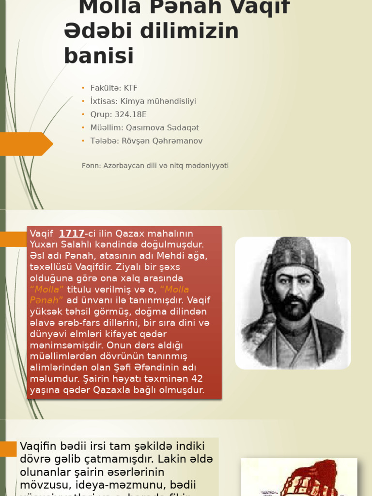 Fakültə: KTF İxtisas: Kimya Mühəndisliyi Qrup: 324.18E Müəllim: Qasımova Sədaqət TƏLƏBƏ: Rövşən ...