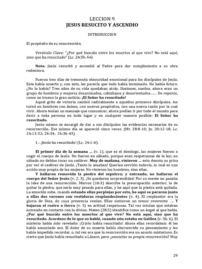 9 Jesus Resucitó | PDF | La resurrección de Jesús | Jesús