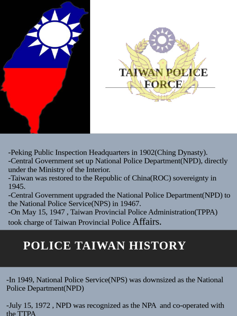 Overview of Taiwan's Police History | PDF | Police | Government