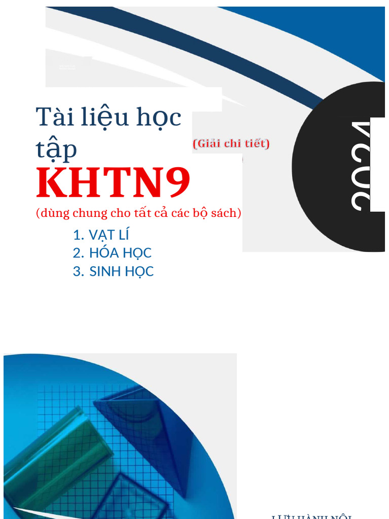 Tai Lieu Hoc Tap Khtn 9 Hk1 (2024 - 2025) | PDF