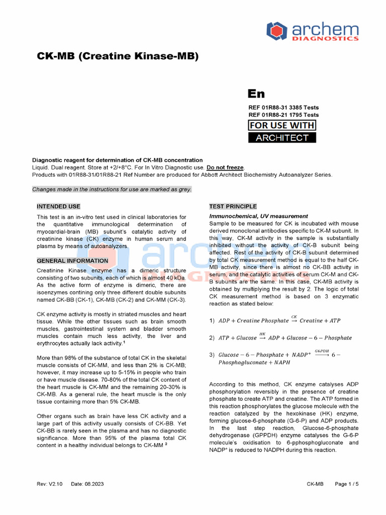 CK-MB Architect Ifu Eng | PDF