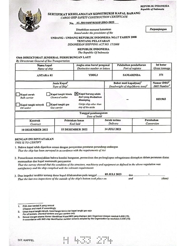 Sert Keselamatan Konstruksi Antara02 | PDF