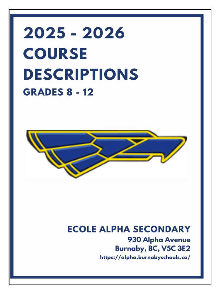 Final Course Description Booklet 2025-26-1 Compressed | PDF | Advanced ...