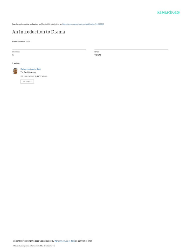 An Introductionto Drama 1 | PDF | Tragedy | Jester