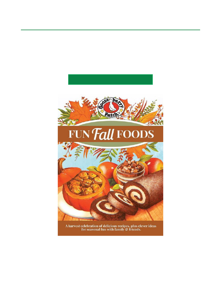 Fun Fall Foods for Seasonal Enjoyment | PDF