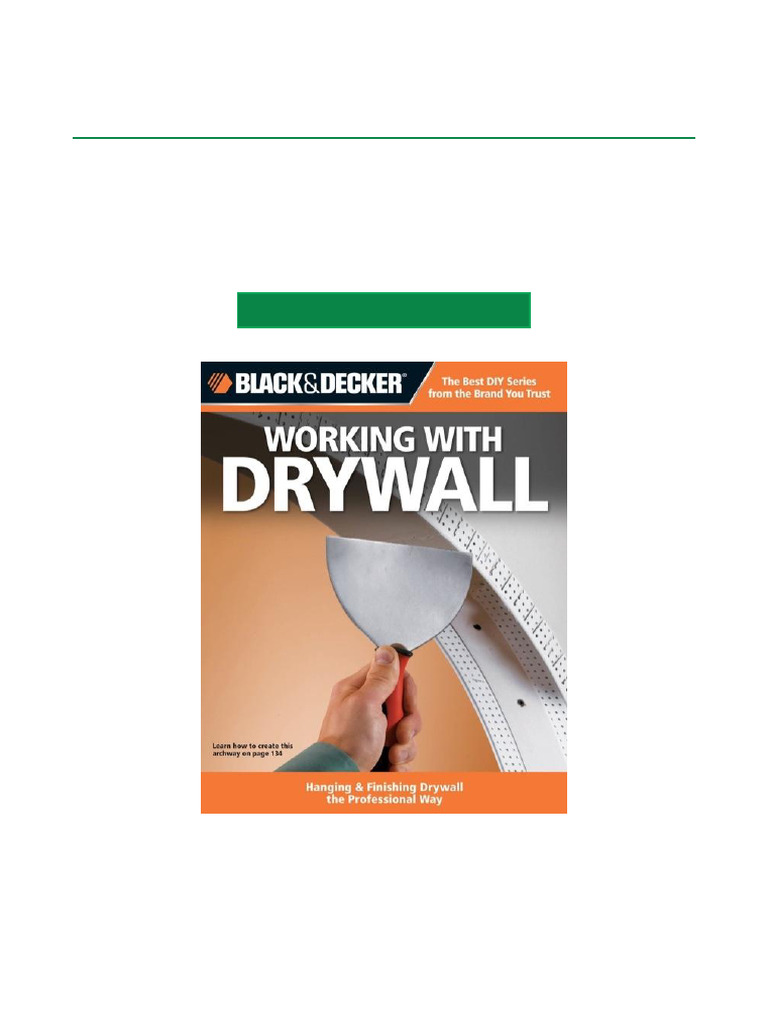 Popular Pick Black & Decker Working With Drywall Hanging & Finishing ...