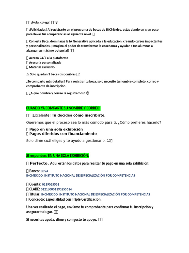 Copys para Cierre Iag Con TC | PDF | Aprendizaje