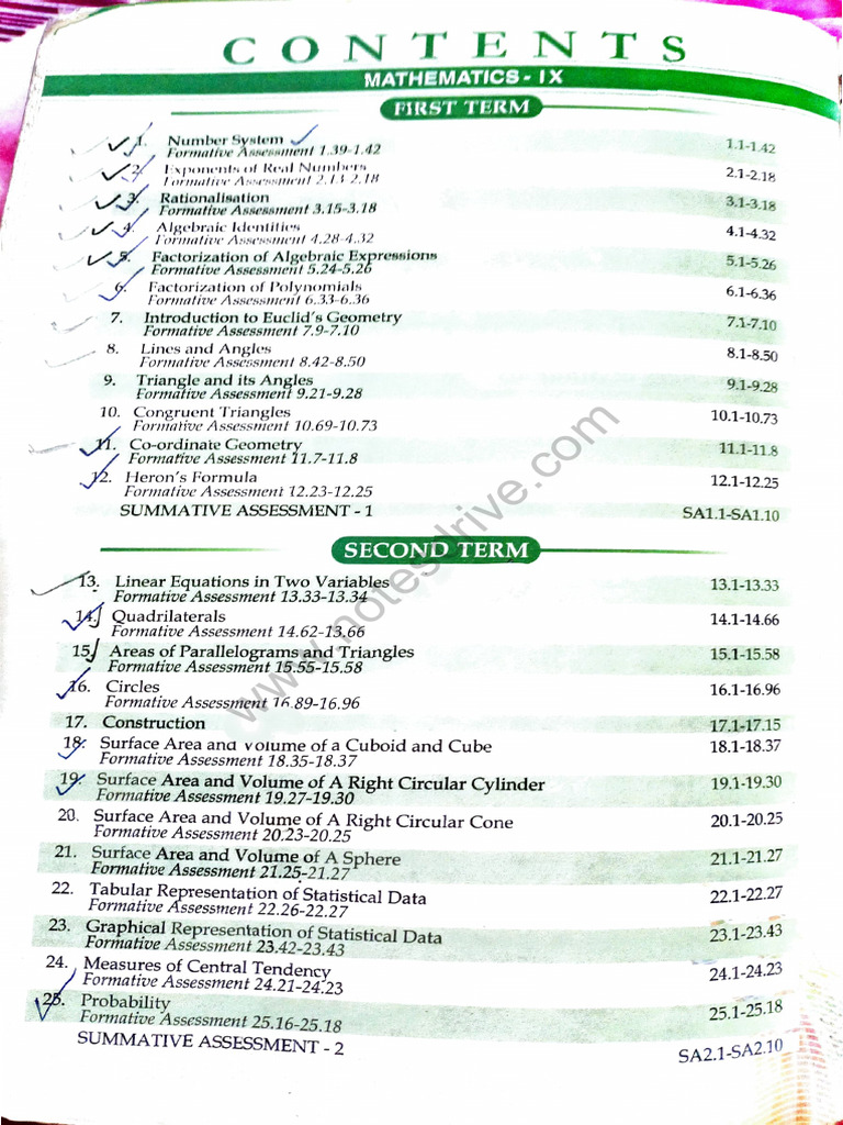 RD Sharma Class 9 | PDF