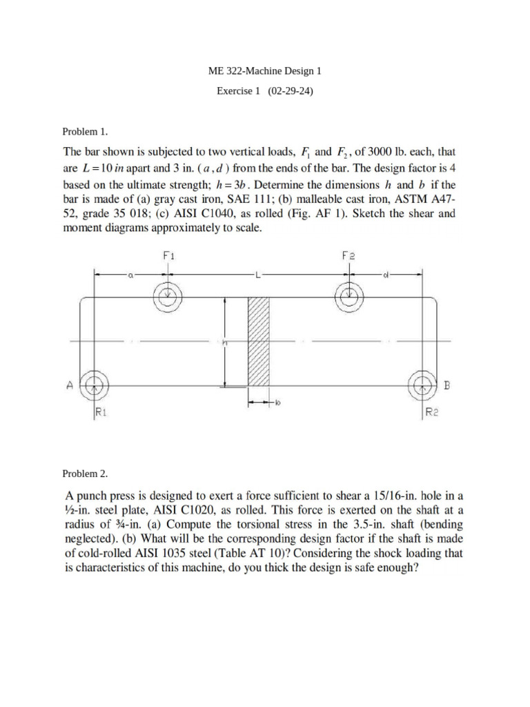 ME 322 ME 3 Exercise 1 | PDF