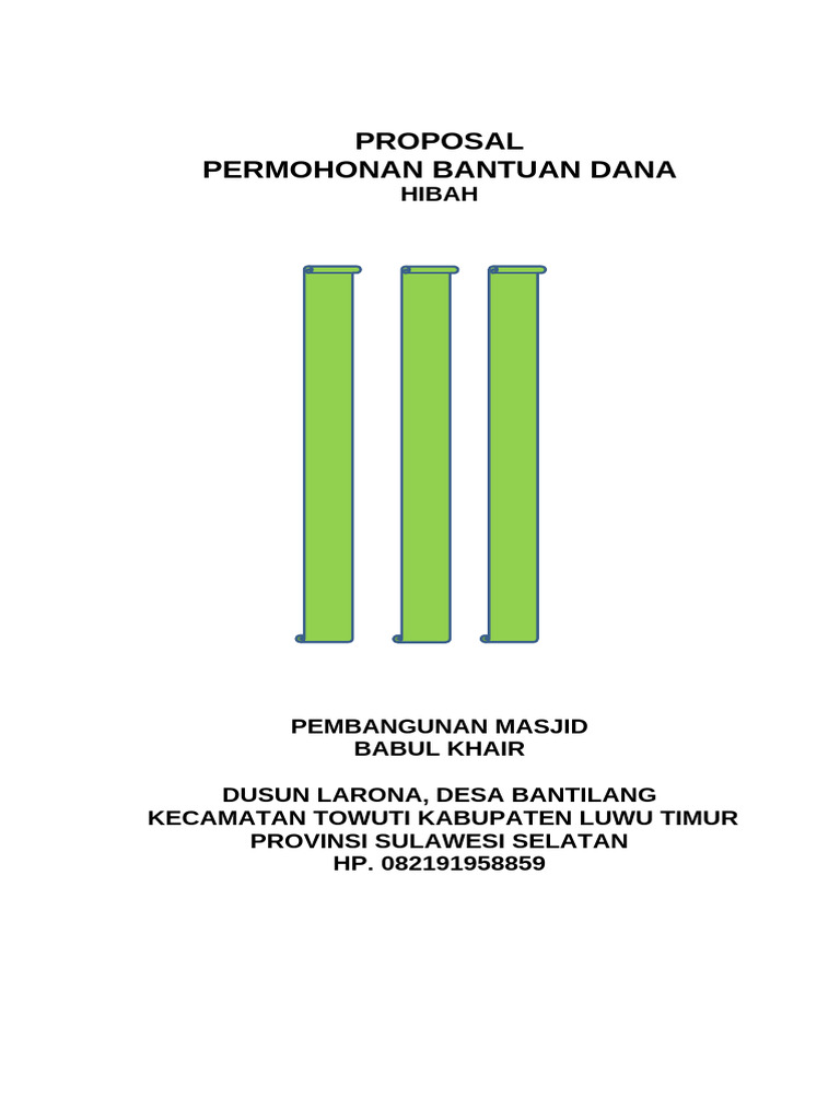 Proposal Masjid Babul Khair 2024. | PDF