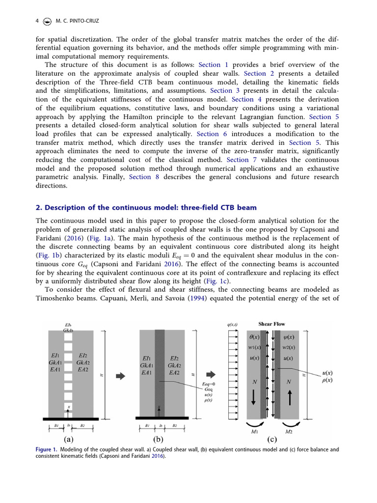 Generalized Solution For The Static Analysis of Coupled Shear Walls ...