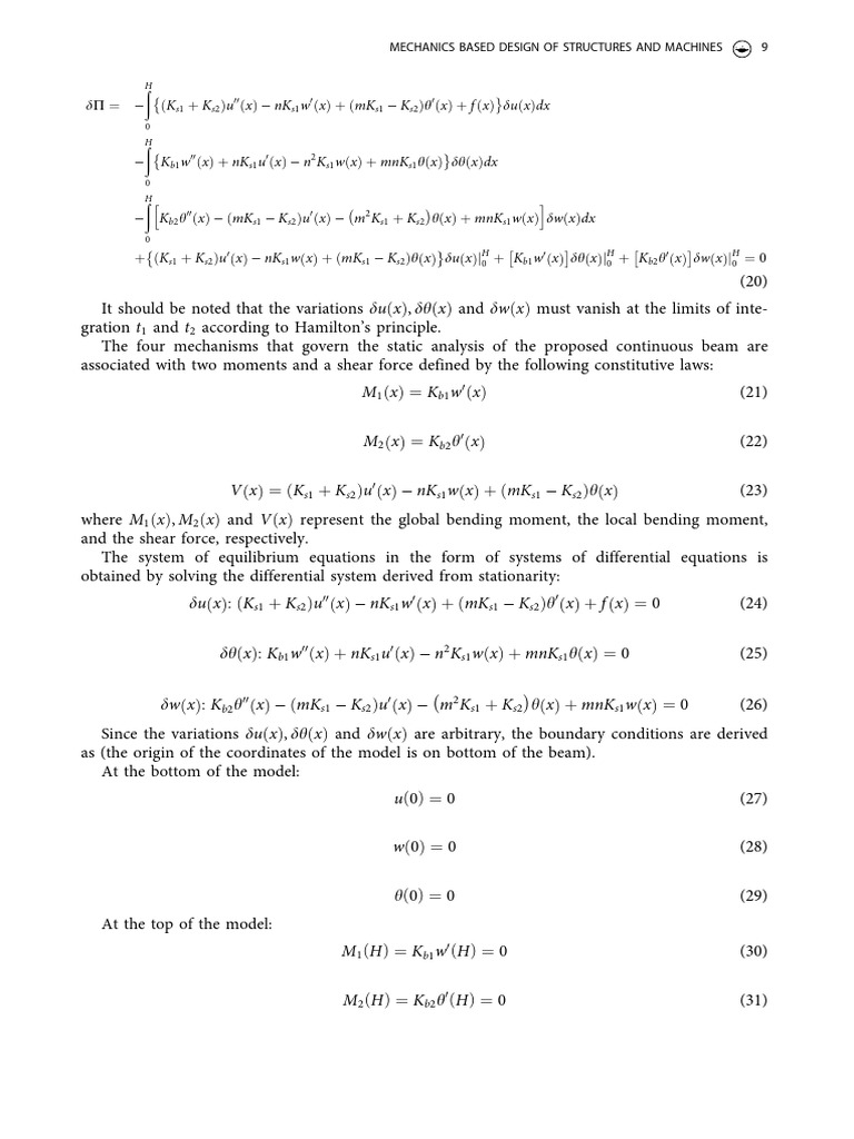 Generalized Solution For The Static Analysis of Coupled Shear Walls ...