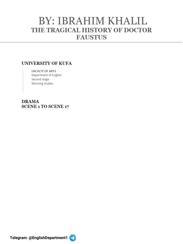 Analysis of Doctor Faustus' Themes | PDF | Seven Deadly Sins | Satan