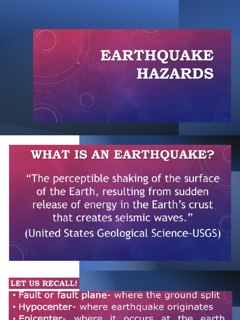 Earthquake Hazards | PDF