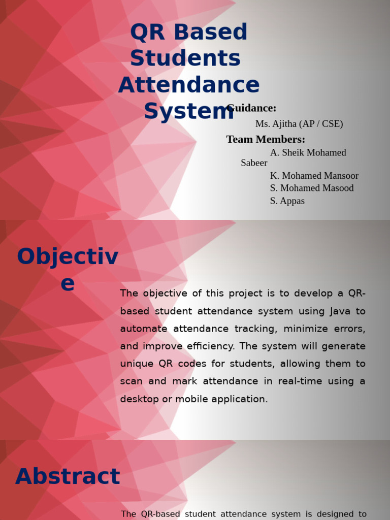 QR-Based Attendance System Design | PDF