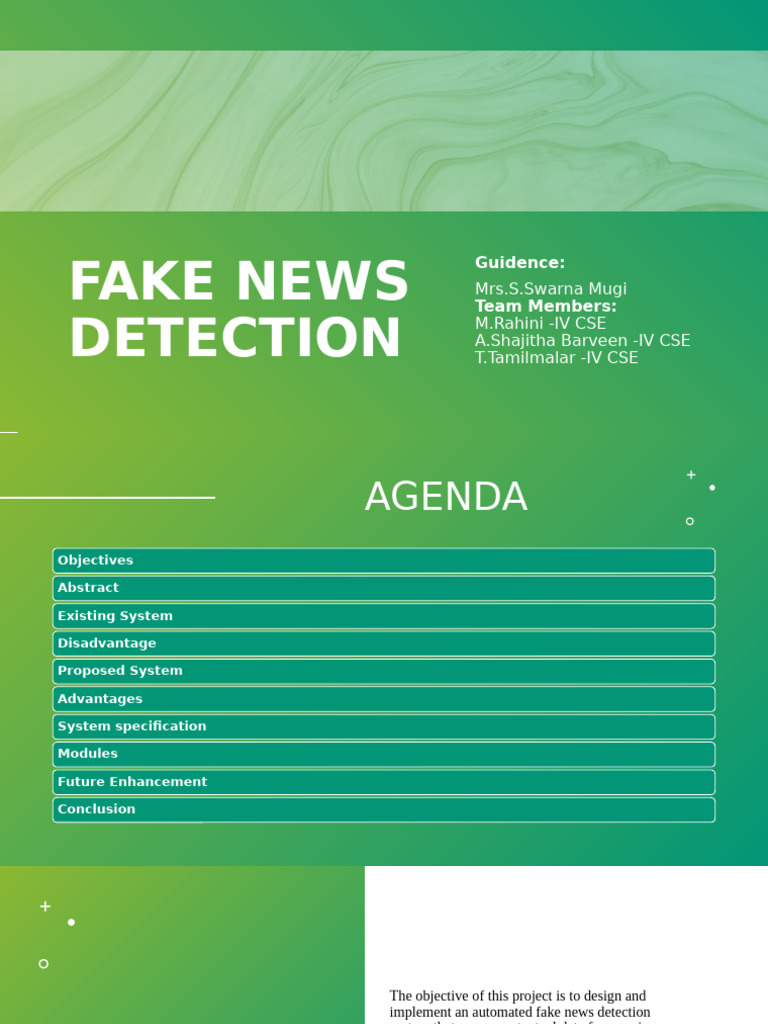 Automated Fake News Detection System | PDF | Machine Learning ...