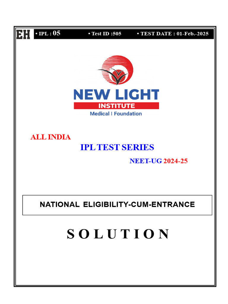 BIO IPL-05 (1-2-2025) Solution | PDF | Plant Stem | Organisms
