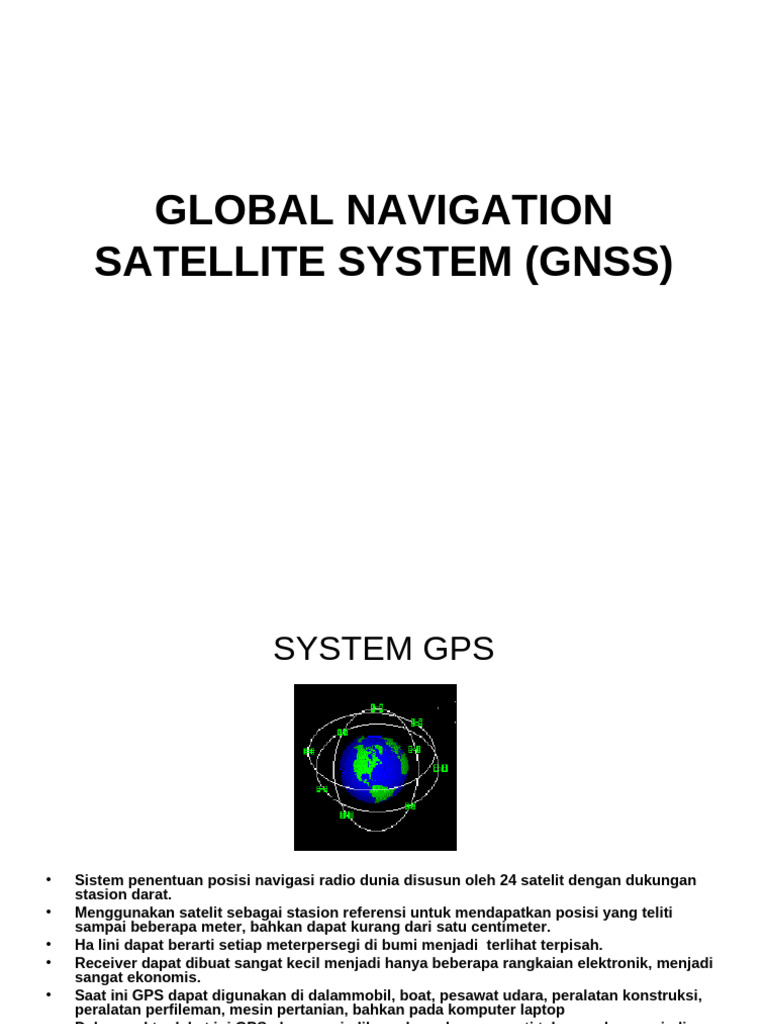 Panduan Lengkap Sistem GNSS dan GPS | PDF
