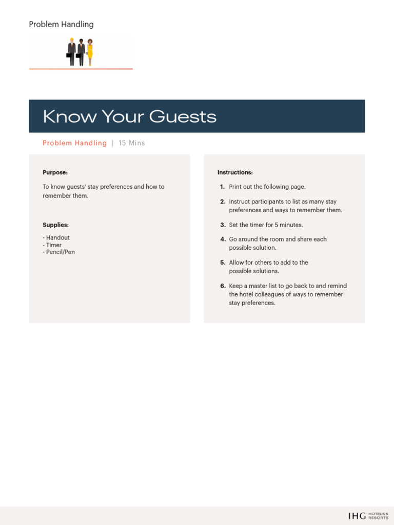 Know Your Guests | PDF