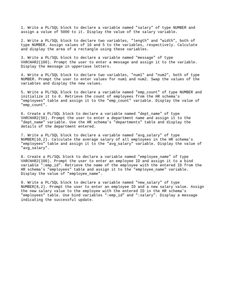 PLSQL_Assignment_1 | PDF PLSQL_Assignment_1 | PDF