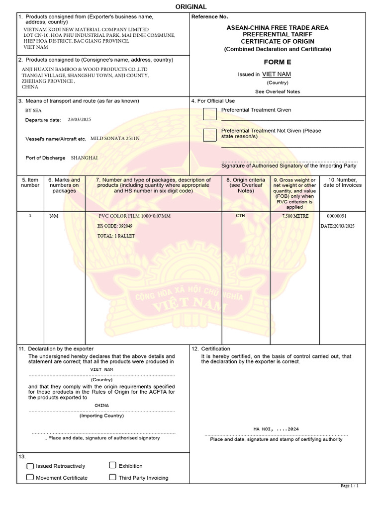 Draft Co e Kodi 00000051 | PDF | International Trade
