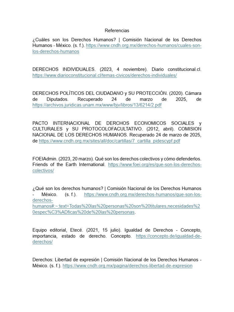 DERECHOS | PDF