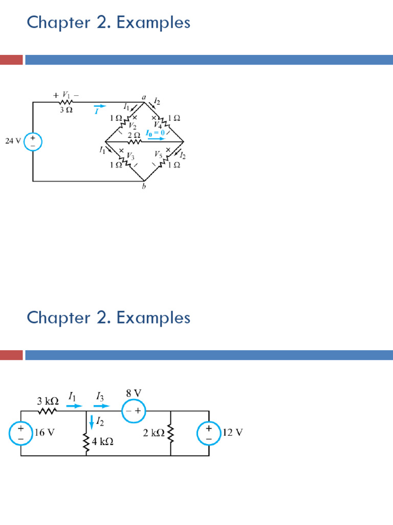 Circuit Theory - Chapter-2 - Homework | PDF
