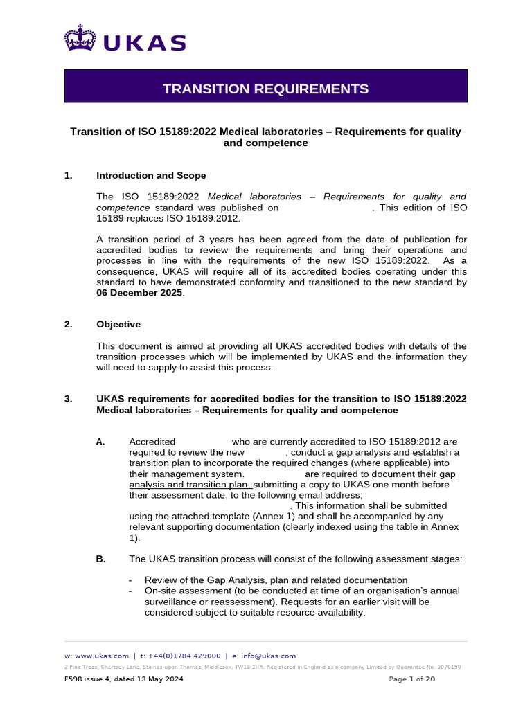 ISO 15189 2022 Gap Analysis Template | PDF | International Organization For Standardization ...