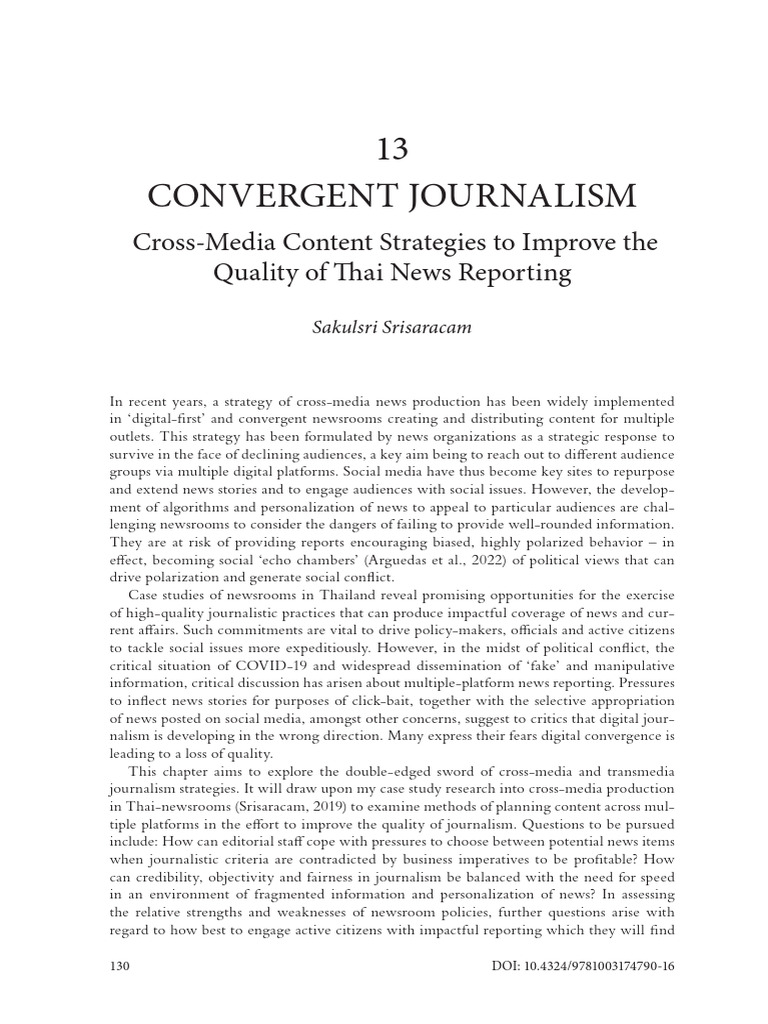 Convergent Journalism - 25 - 02 - 28 - 14 - 30 - 38 | PDF | News ...
