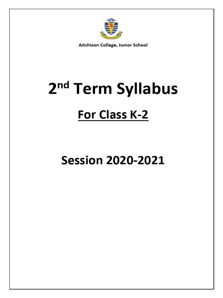 K2 Term 2 Syllabus Overview | PDF | Poetry | Linguistics