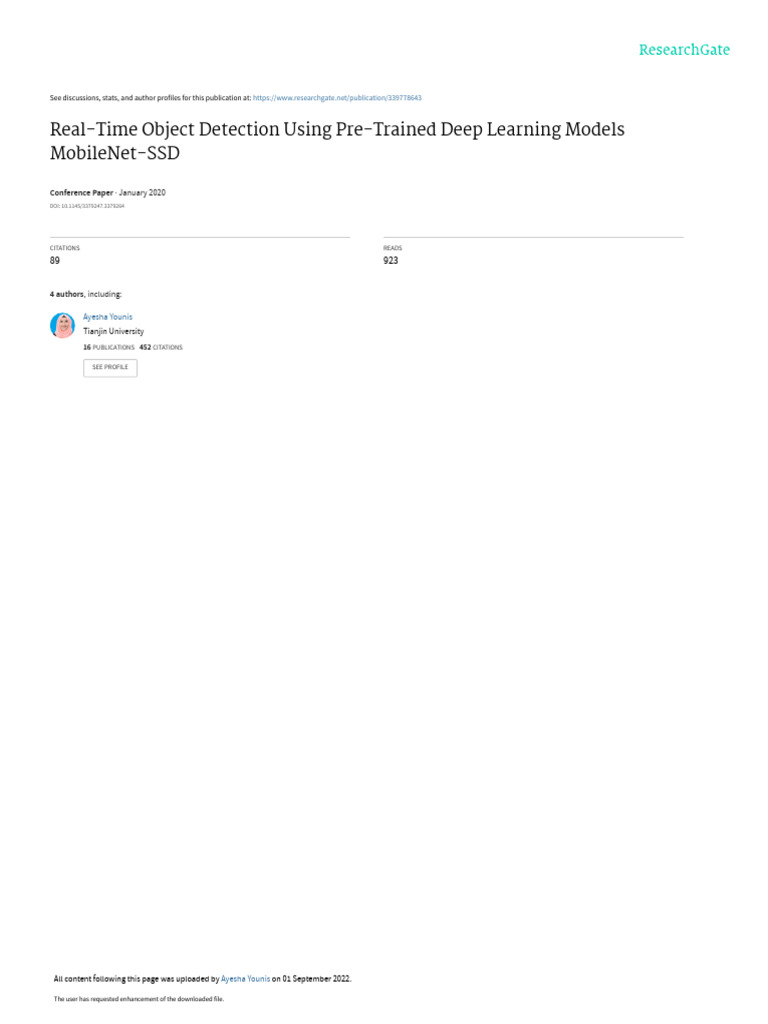 1 Realtimeobjectdetection | PDF | Deep Learning