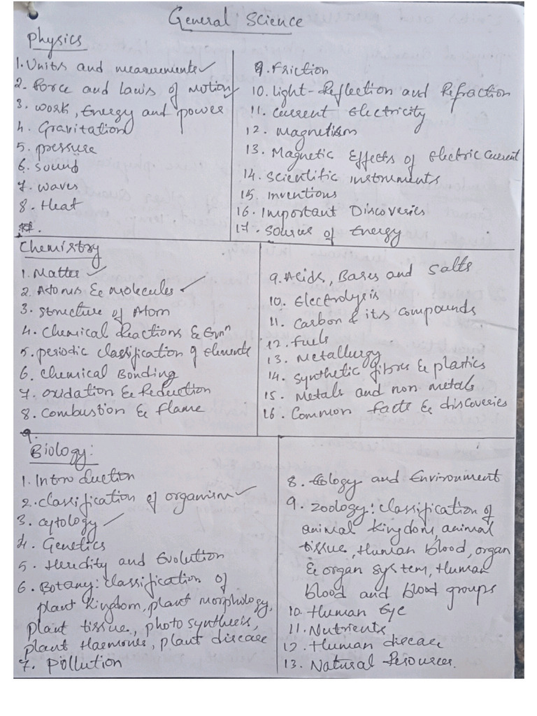 General Science 1st Chapter (PCB) | PDF