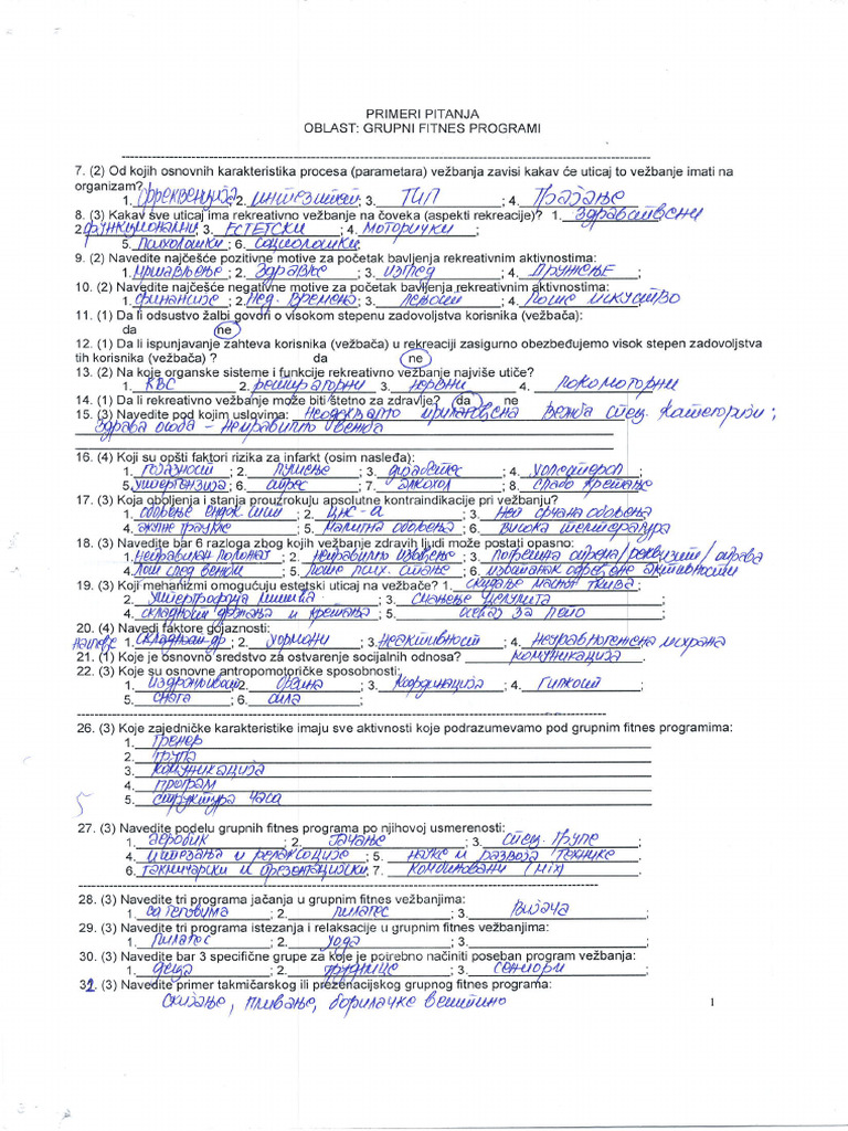Pitanja Za Ispit | PDF