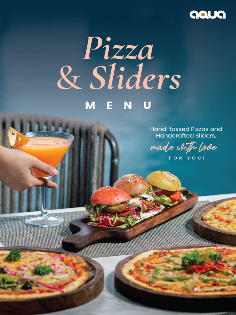 Aqua Pizza and Sliders Menu-01 | PDF