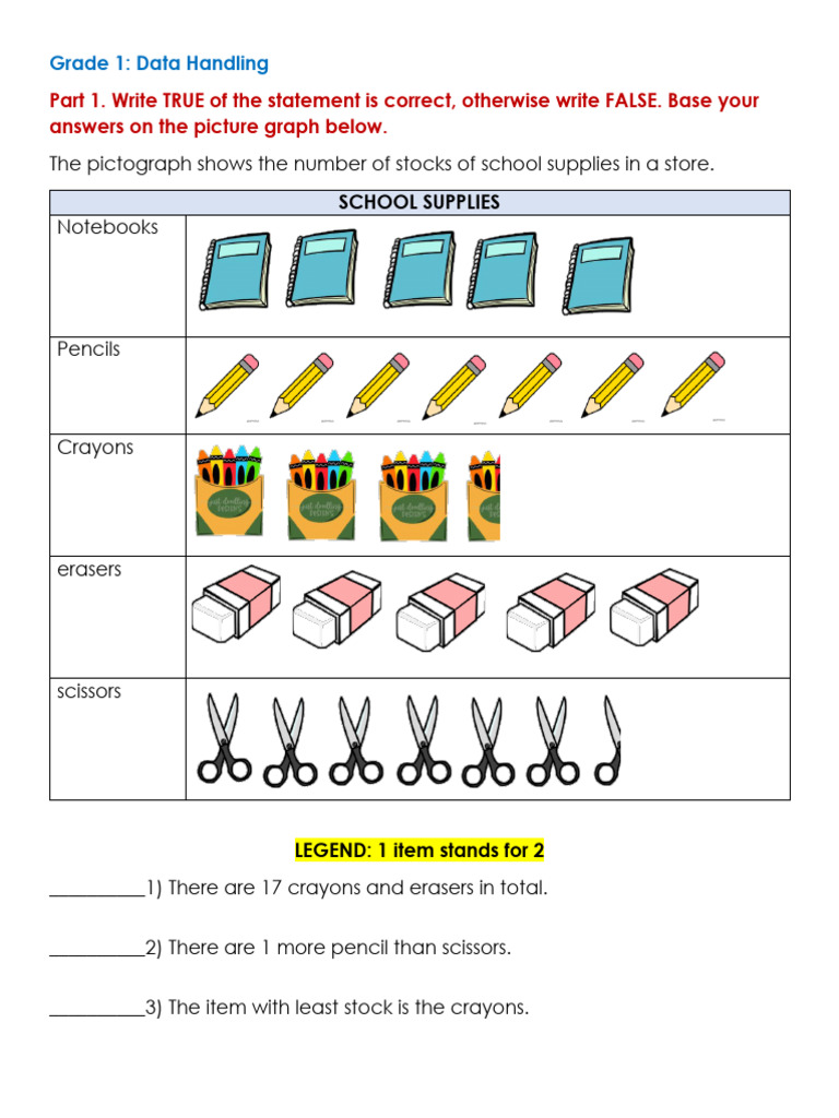 Gr1 Data Handling - Set 1 | PDF