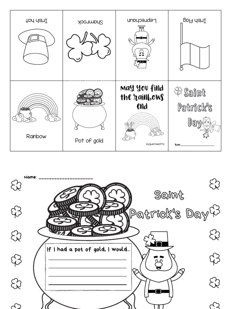 St. Patrick's Day Pot of Gold Poem | PDF | Leprechaun | Holiday Characters